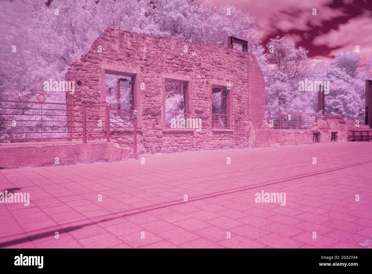 Beautiful infrared landscape Stock Photo - Alamy