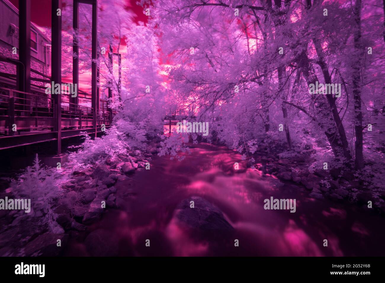 Beautiful infrared landscape Stock Photo - Alamy