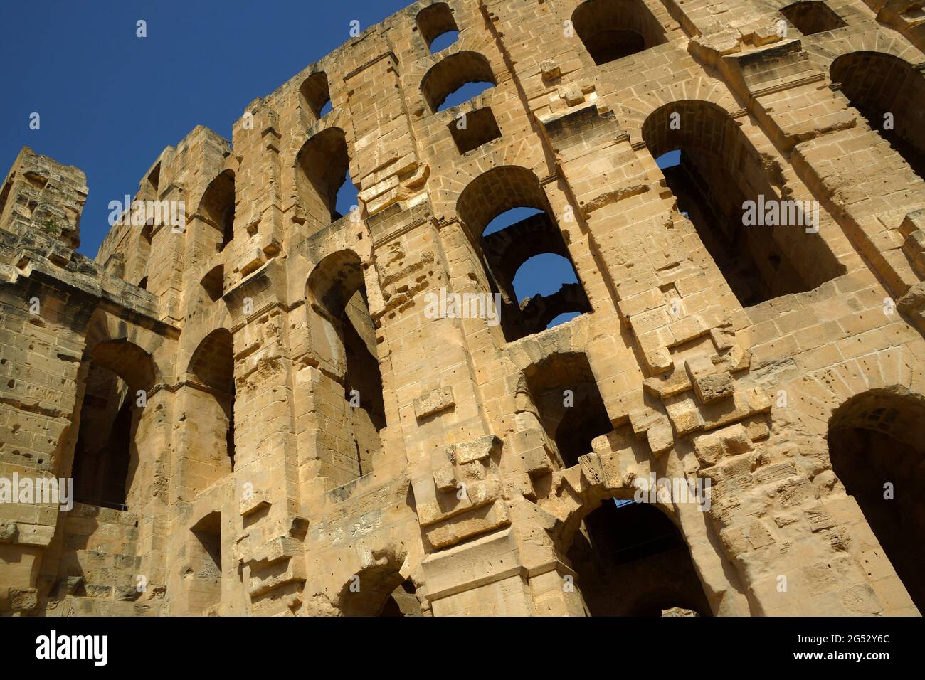 El Jem's coliseum, the 2nd largest in the Roman World Stock Photo - Alamy