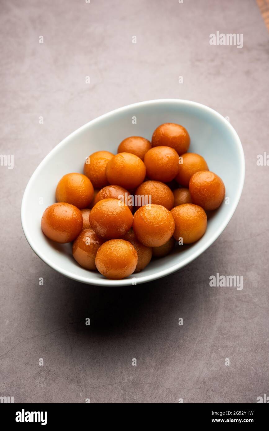 Gulab jamun is a milk-solid-based sweet dumpling popular in India ...
