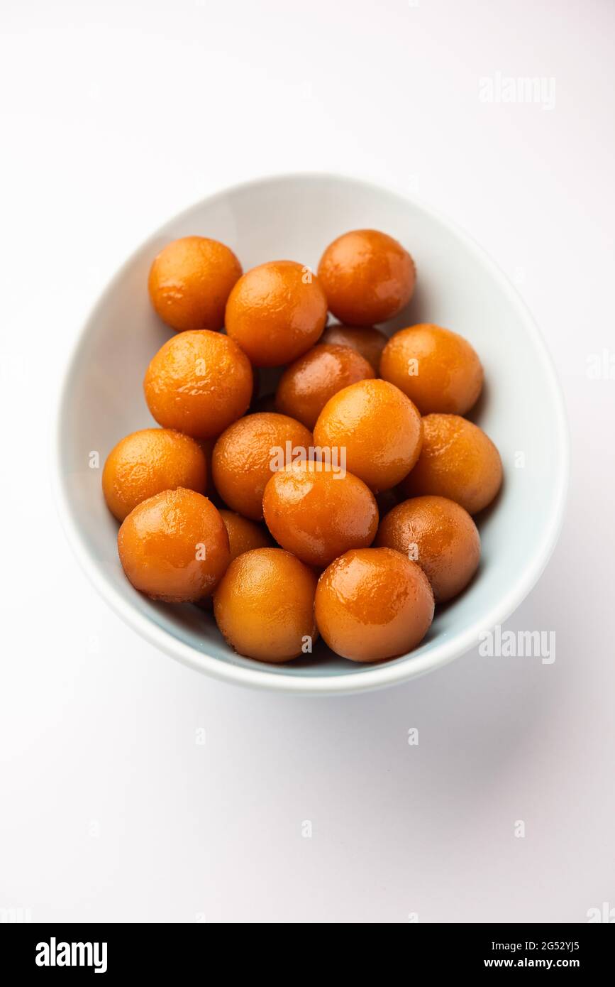 Gulab jamun is a milk-solid-based sweet dumpling popular in India ...