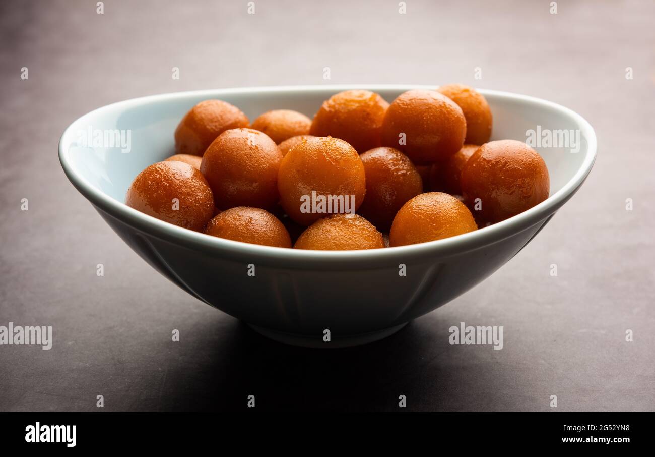 Gulab jamun is a milk-solid-based sweet dumpling popular in India ...