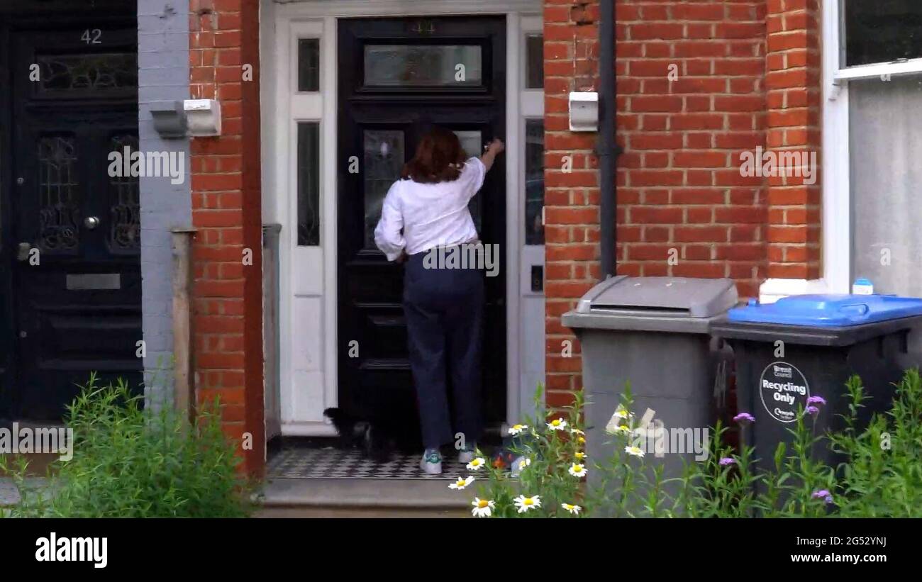 Screengrab taken from PA Video of Martha Hancock, the wife of Health ...