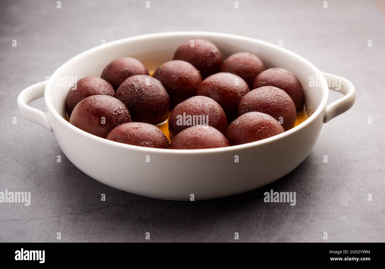 Gulab jamun is a milk-solid-based sweet dumpling popular in India ...
