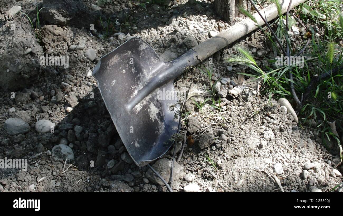 3d illustration - Used To Dig The Ground, Shovel, Gardener Tools Stock ...