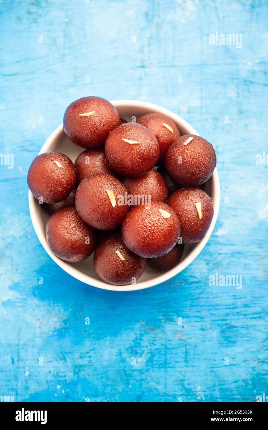 Gulab jamun is a milk-solid-based sweet dumpling popular in India ...