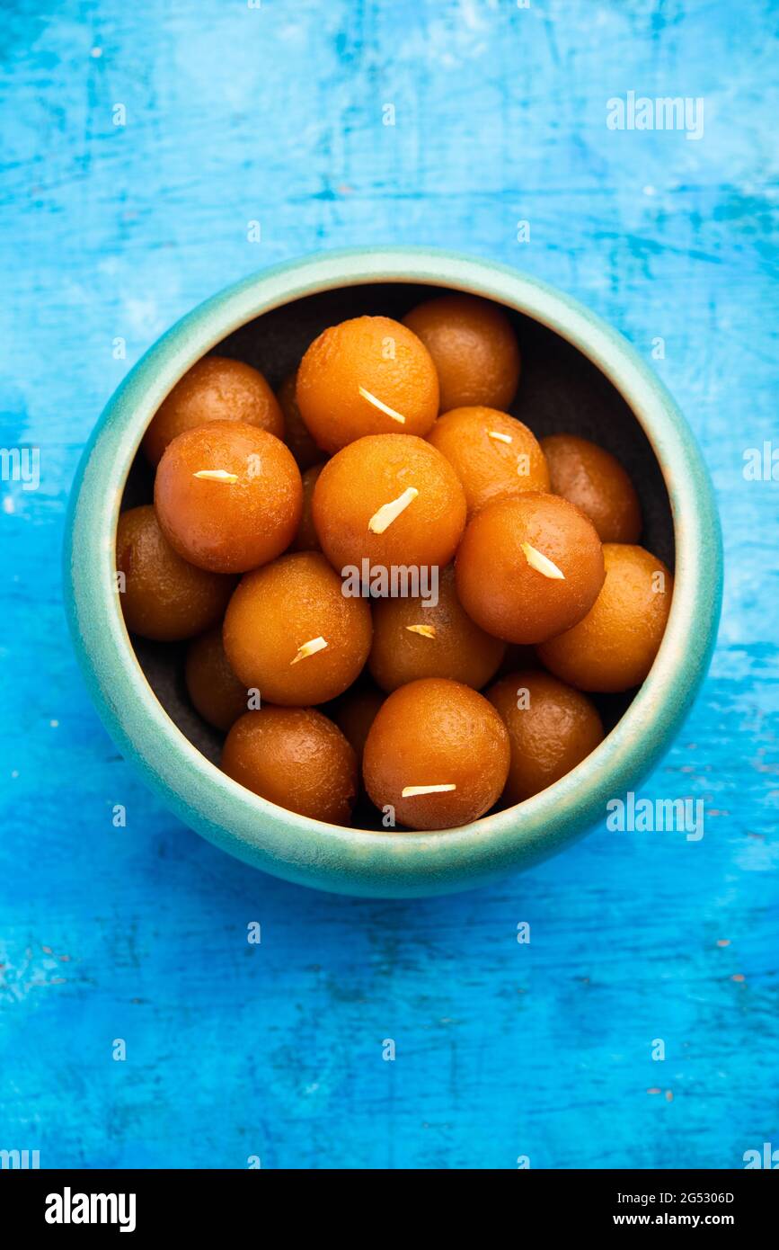 Gulab jamun is a milk-solid-based sweet dumpling popular in India ...