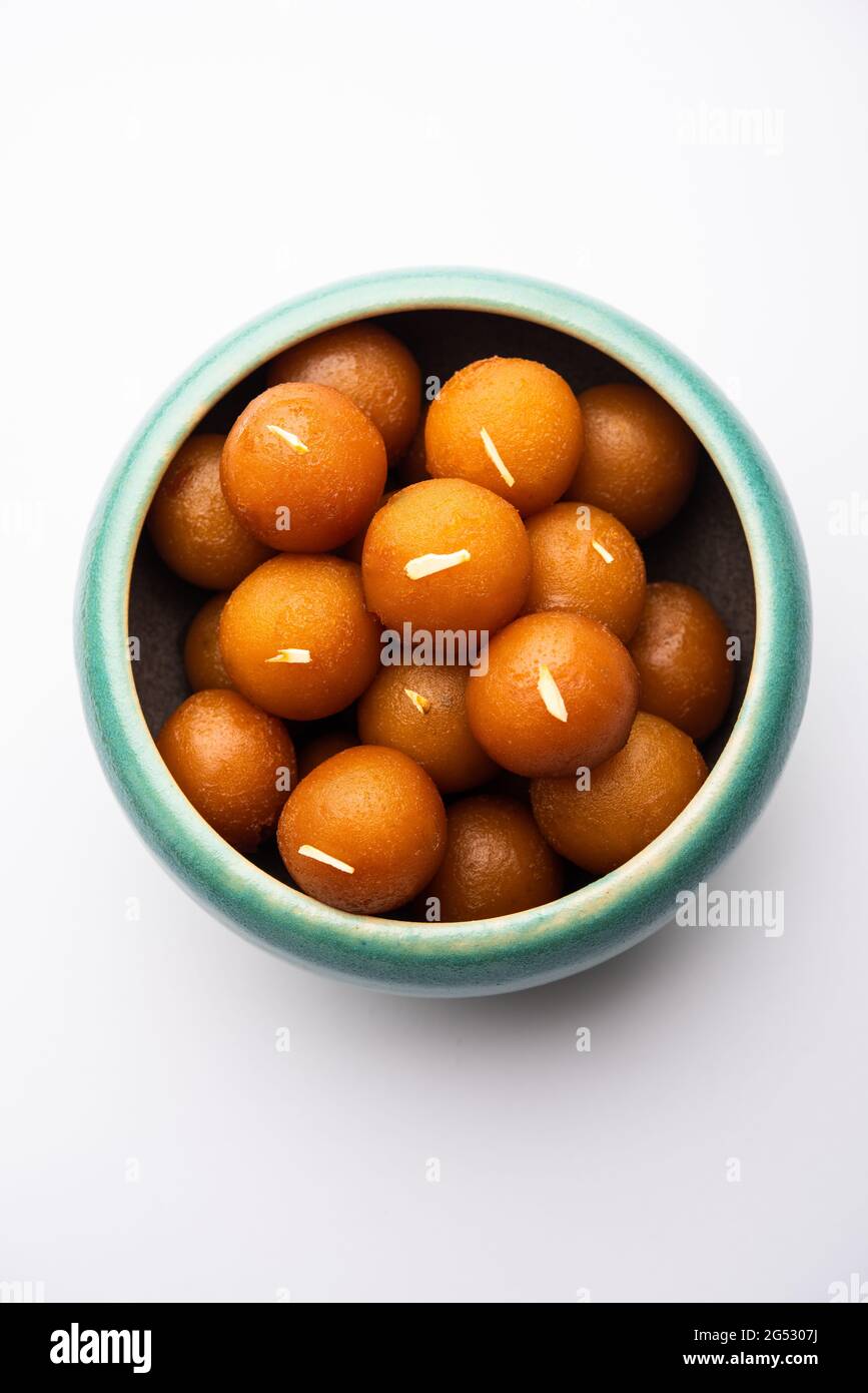 Gulab jamun is a milk-solid-based sweet dumpling popular in India ...