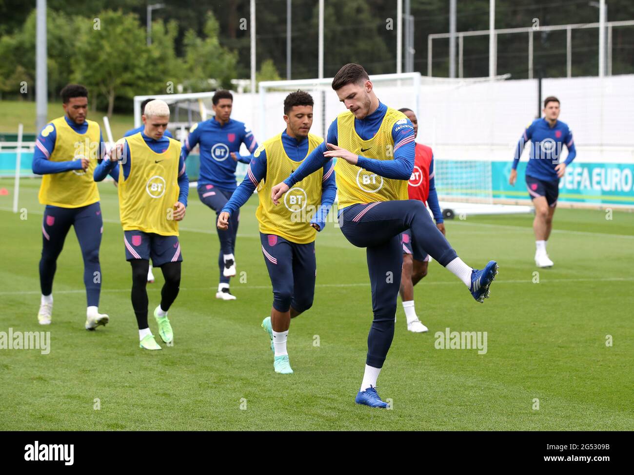 England's Declan Rice during a training session at St George's Park ...