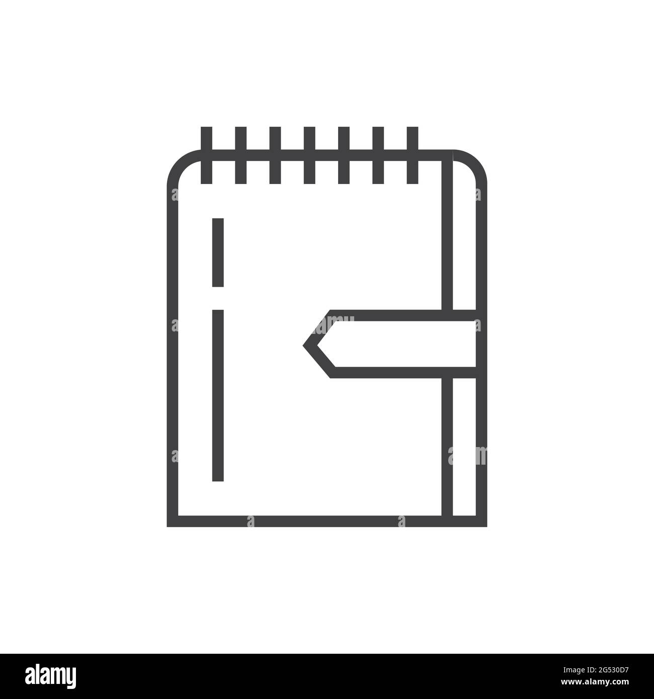 Bookmark tag, label icon vector in outline style. Bookmark line symbol ...