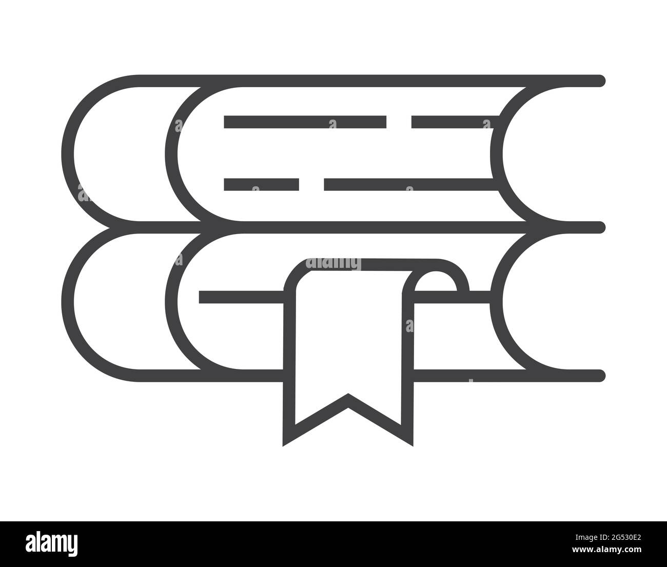 Bookmark tag, label icon vector in outline style. Bookmark line symbol ...