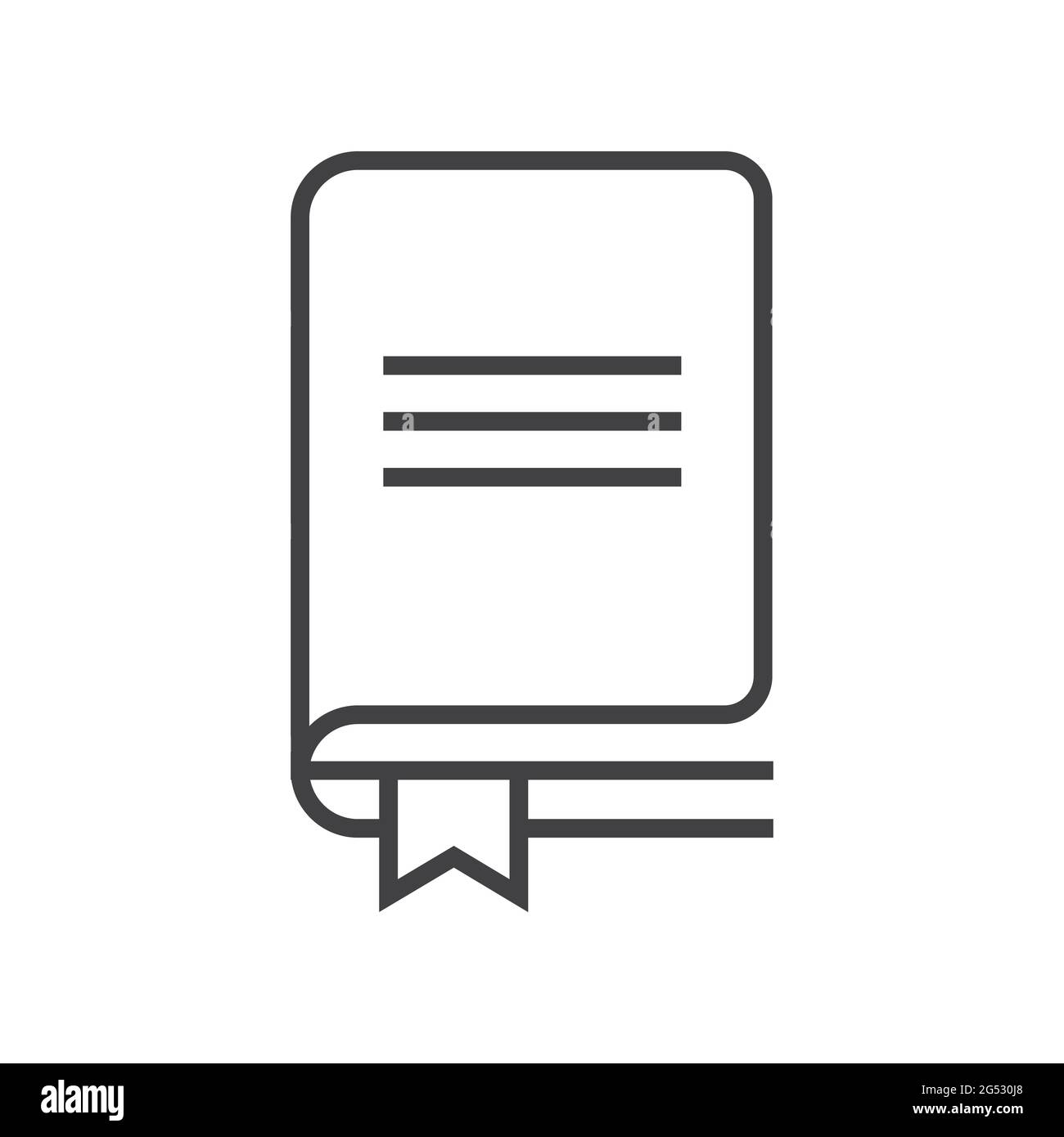 Bookmark tag, label icon vector in outline style. Bookmark line symbol ...