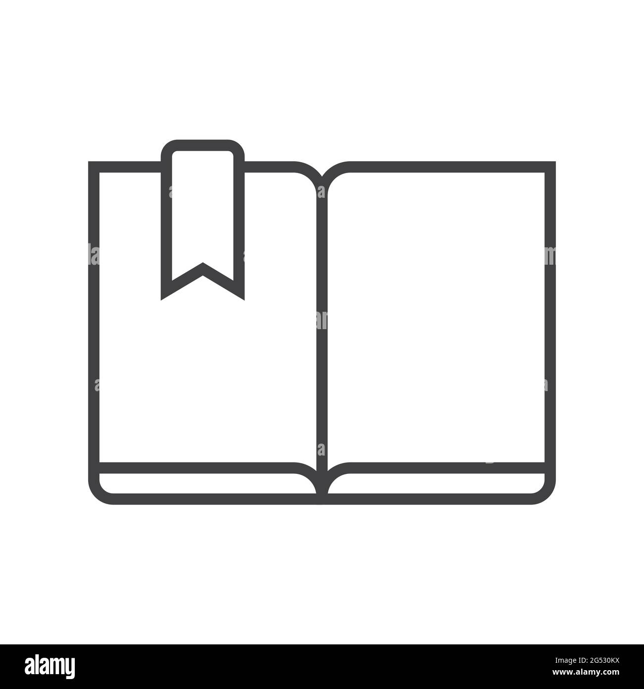 Bookmark tag, label icon vector in outline style. Bookmark line symbol ...