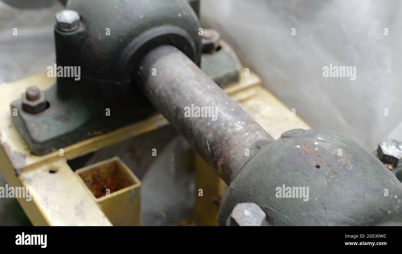 3d illustration - Close Up Of Old Rusty And Dirty machine parts Stock ...