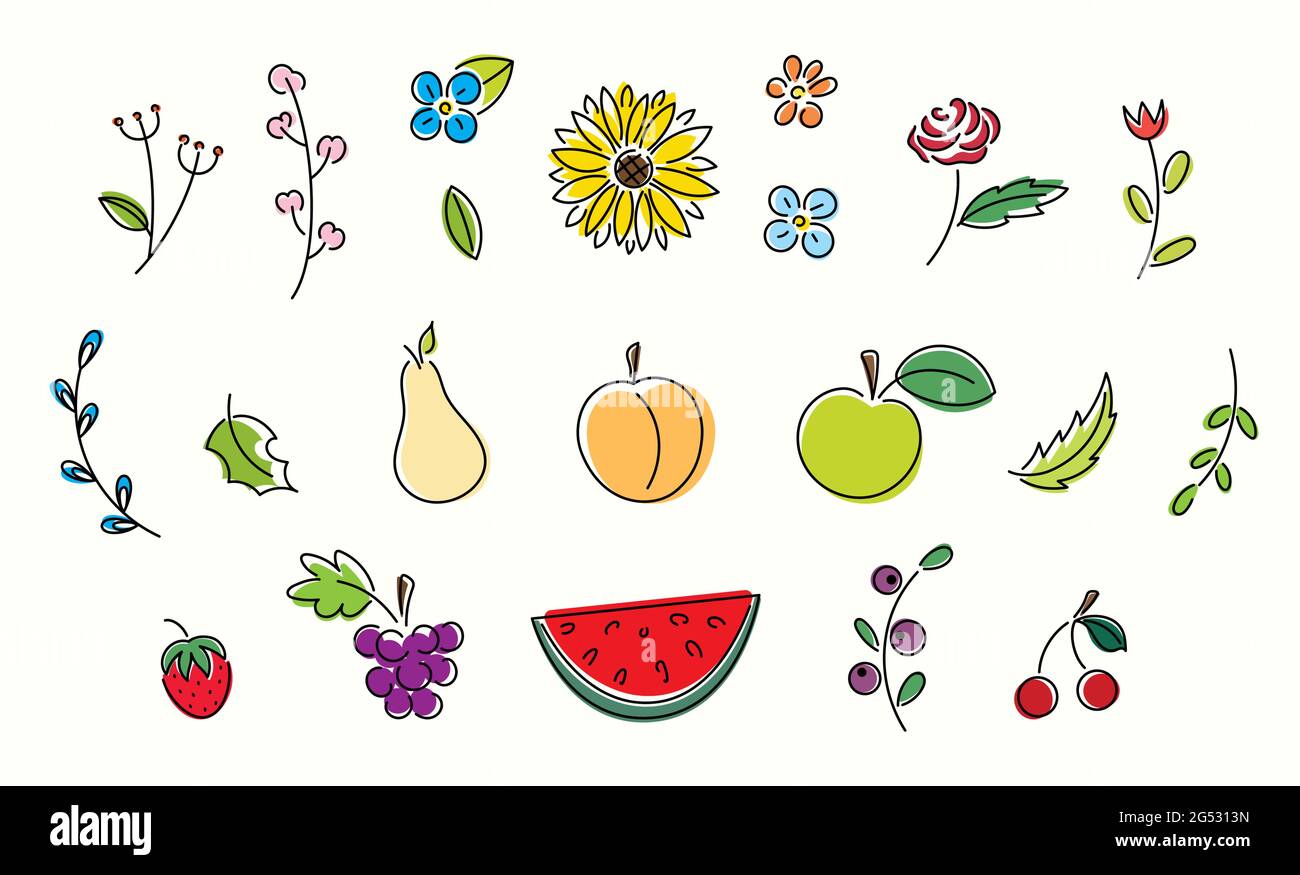 Summer kitchen poster Cut Out Stock Images & Pictures - Alamy