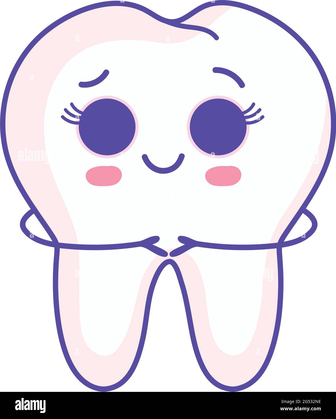 kawaii tooth cartoon Stock Vector Image & Art - Alamy