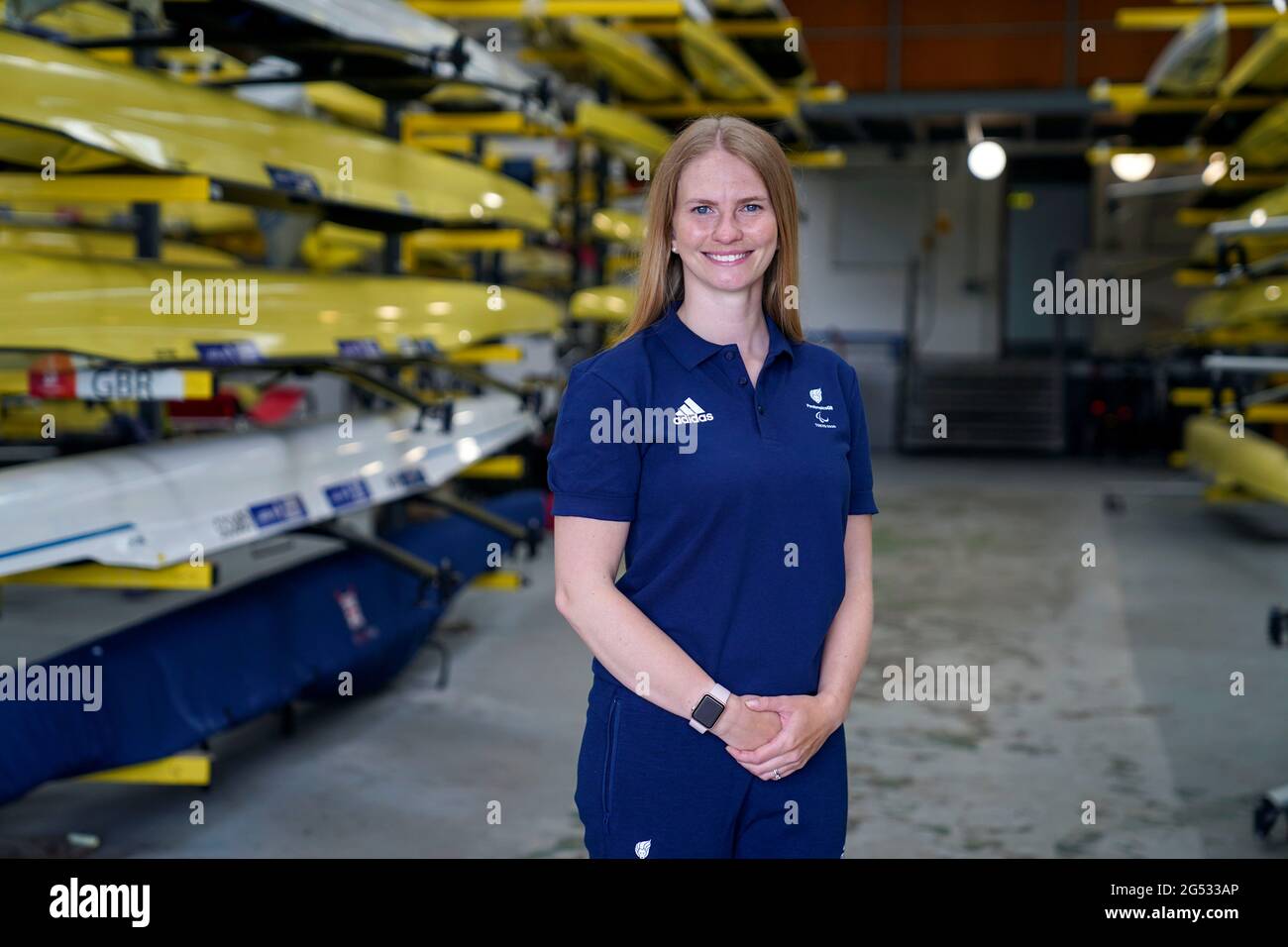 Erin Kennedy during the para rowing team announcement at the Redgrave ...