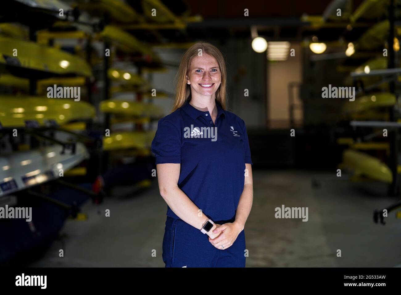 Erin Kennedy during the para rowing team announcement at the Redgrave ...