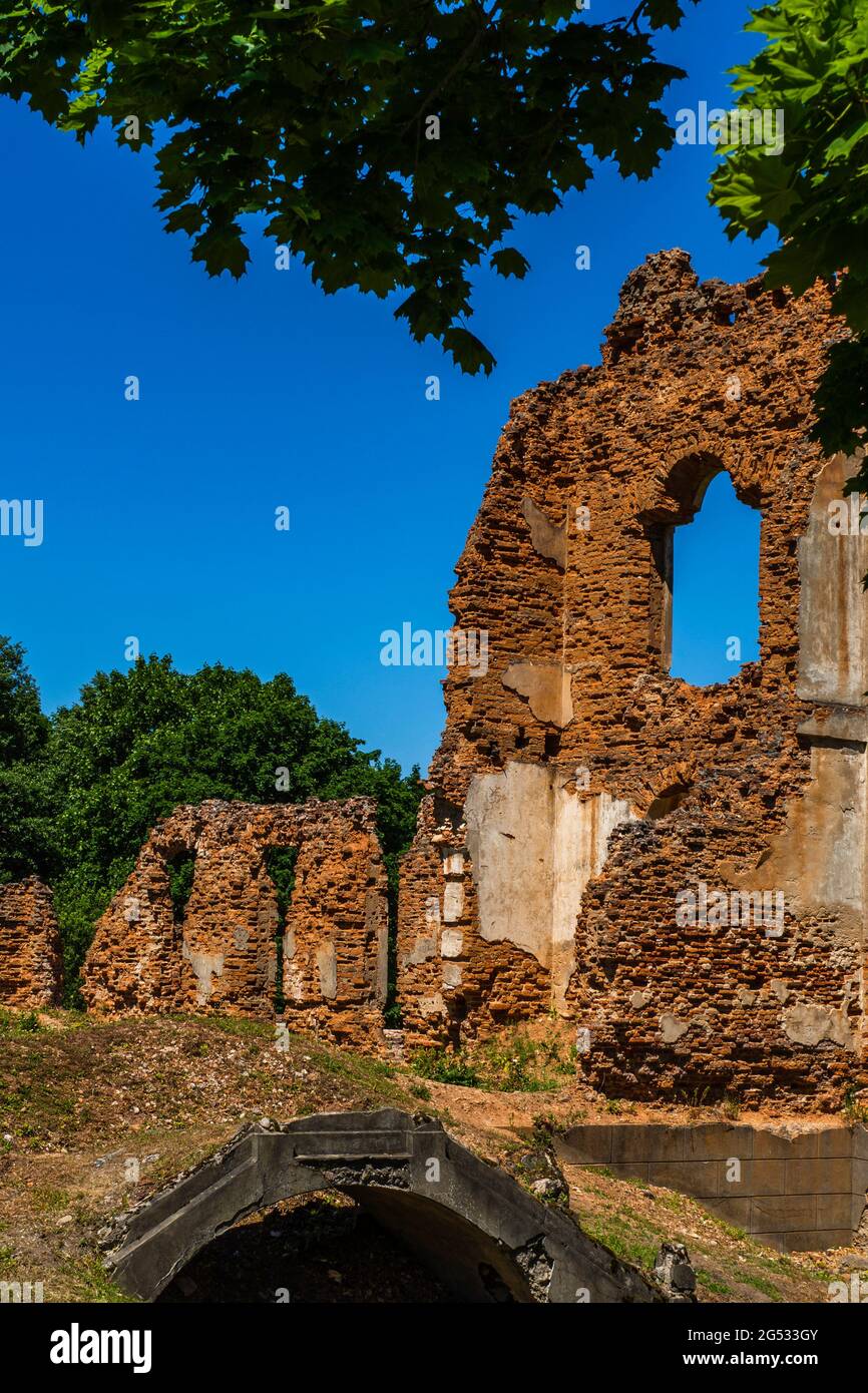 Old Manor Bricks Ruins, Republic of Paulava, Lithuania Stock Photo - Alamy