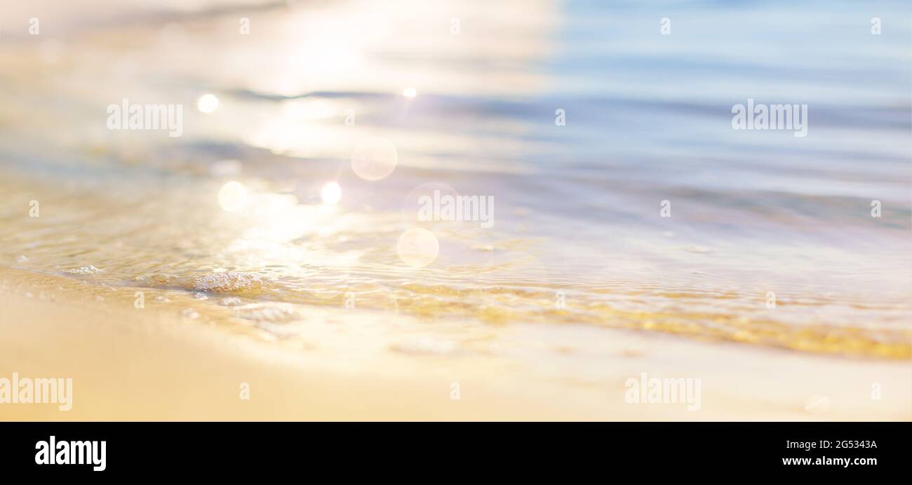 Abstract beautiful sandy beaches sunrise or sunset background with ...