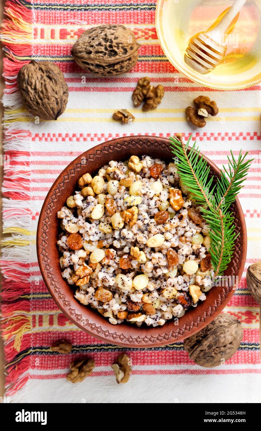 Kutia or kutya is a ceremonial grain dish with sweet gravy ...