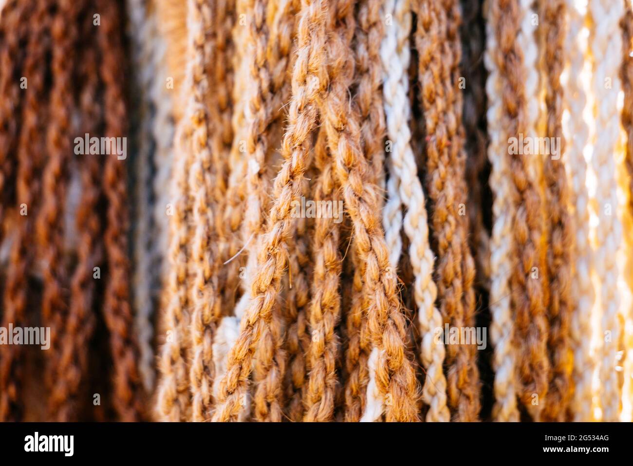 Traditional jute Egyptian decoration background texture closeup Stock ...