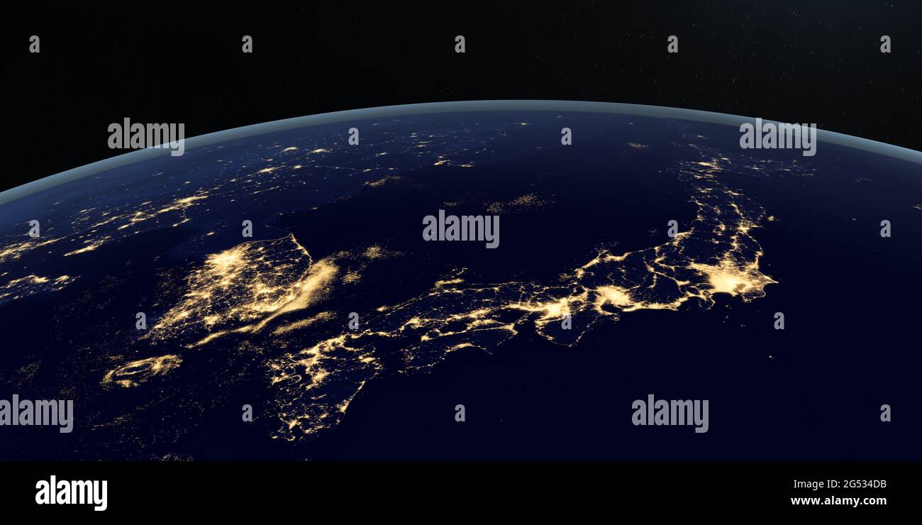 Earth rotating in space stars hi-res stock photography and images - Alamy