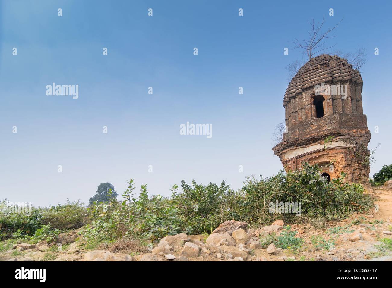 Garhpanchkot Garh with blue sky in the background, Purulia - West ...