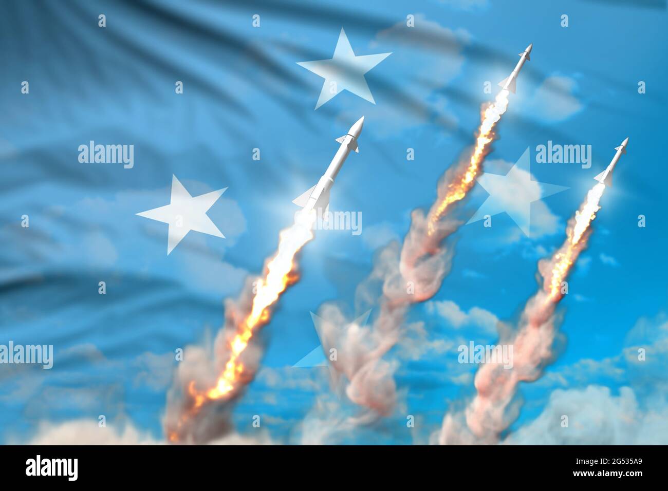 Micronesia nuclear missile launch - modern strategic nuclear rocket ...