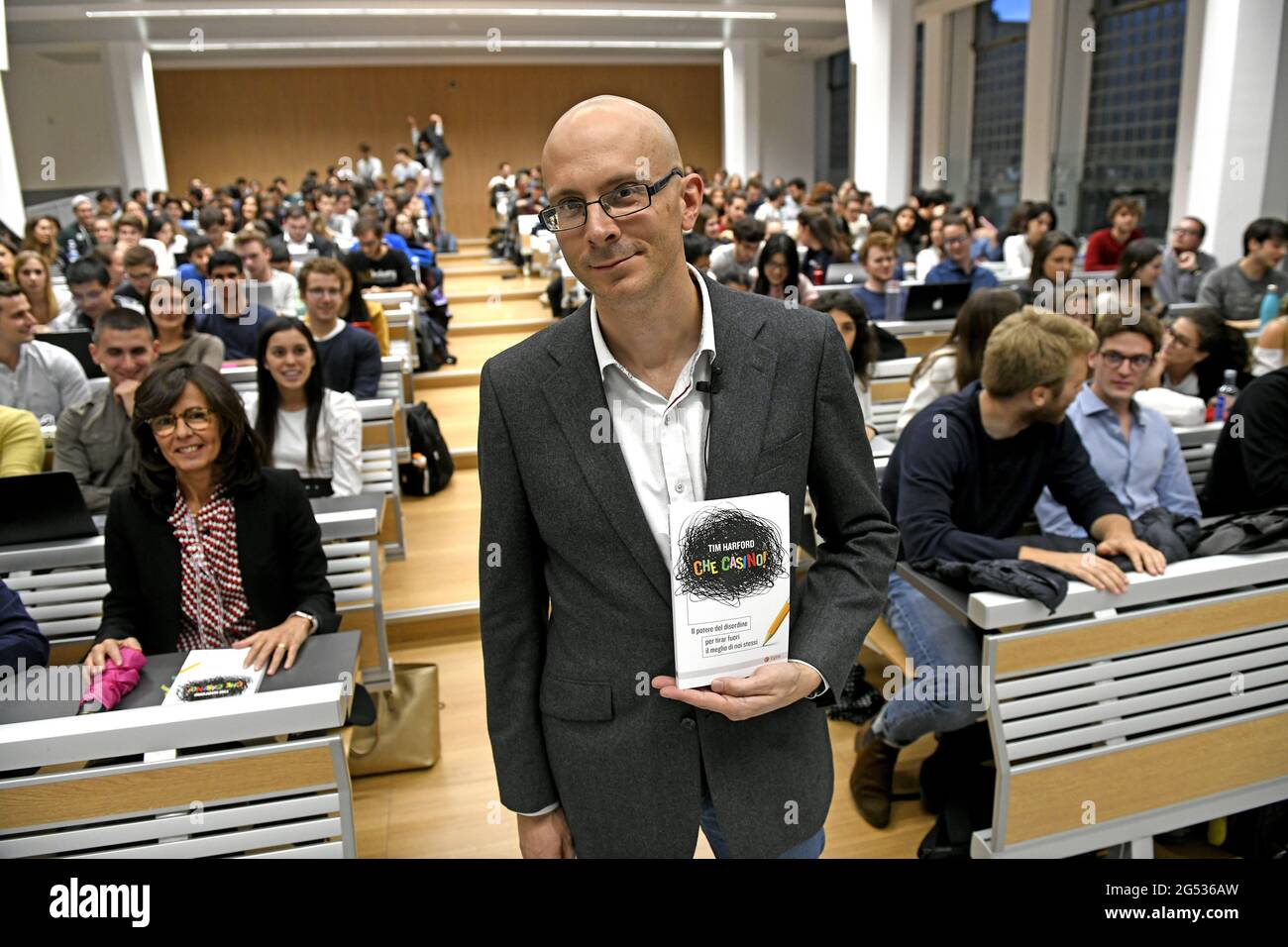 Tim Harford, british journalist and economic writer gives an accademic ...