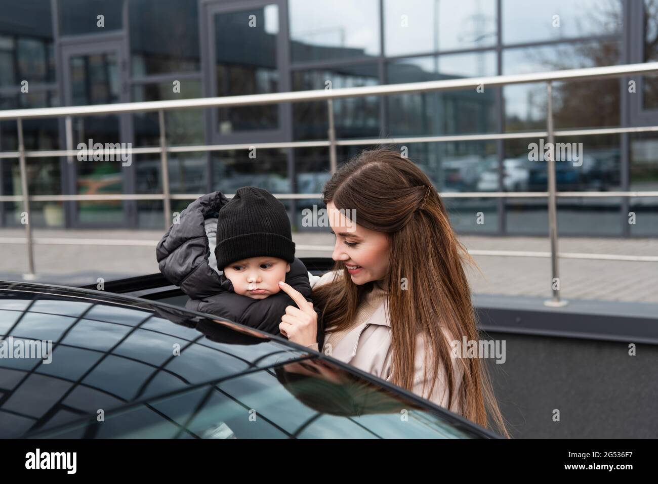 Mother Touching Baby Cheek High Resolution Stock Photography and Images ...
