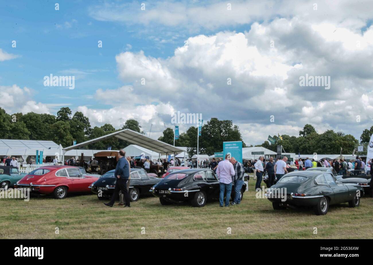 London, UK. 25th June, 2021. The London Classic Car Show comes to Syon ...