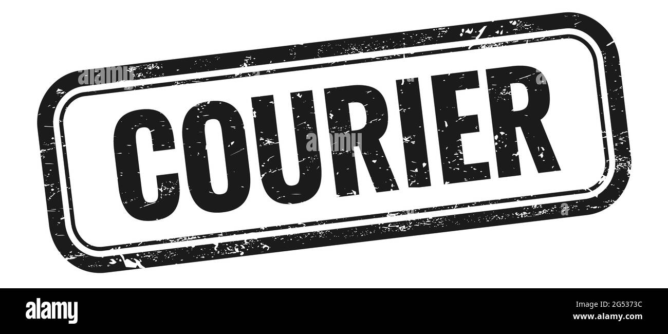 Courier stamp Black and White Stock Photos & Images - Alamy