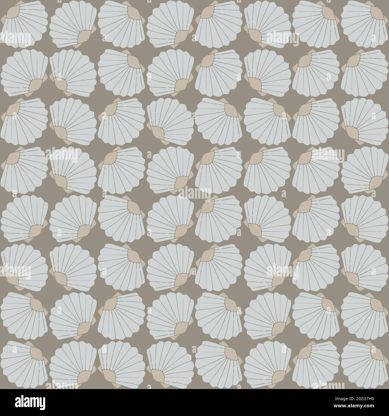 Seamless vector pattern with clams. Underwater wallpaper design. Simple ...