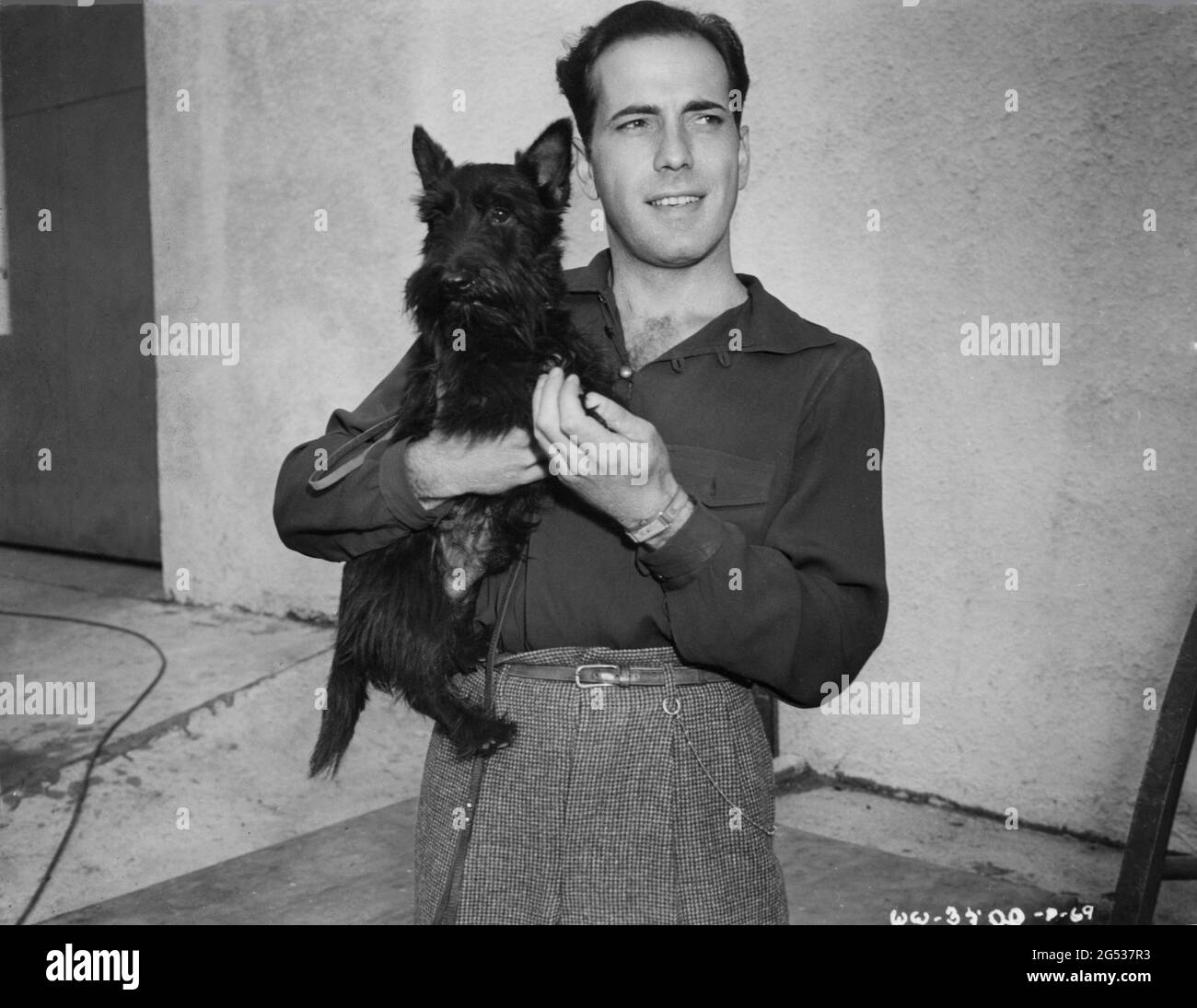 HUMPHREY BOGART on set candid with MAC Scotty Dog co-star of STAND-IN ...