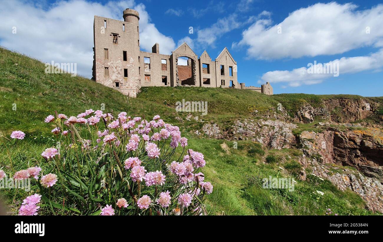 Slains Castle, Cruden Bay, Scotland believed to be the inspiration for ...