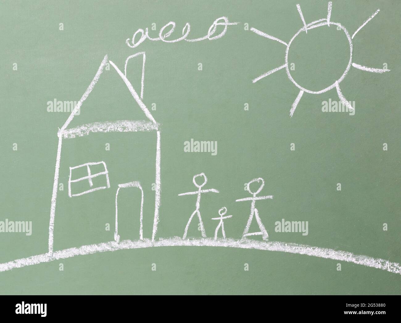 Chalk House Drawing High Resolution Stock Photography and Images - Alamy