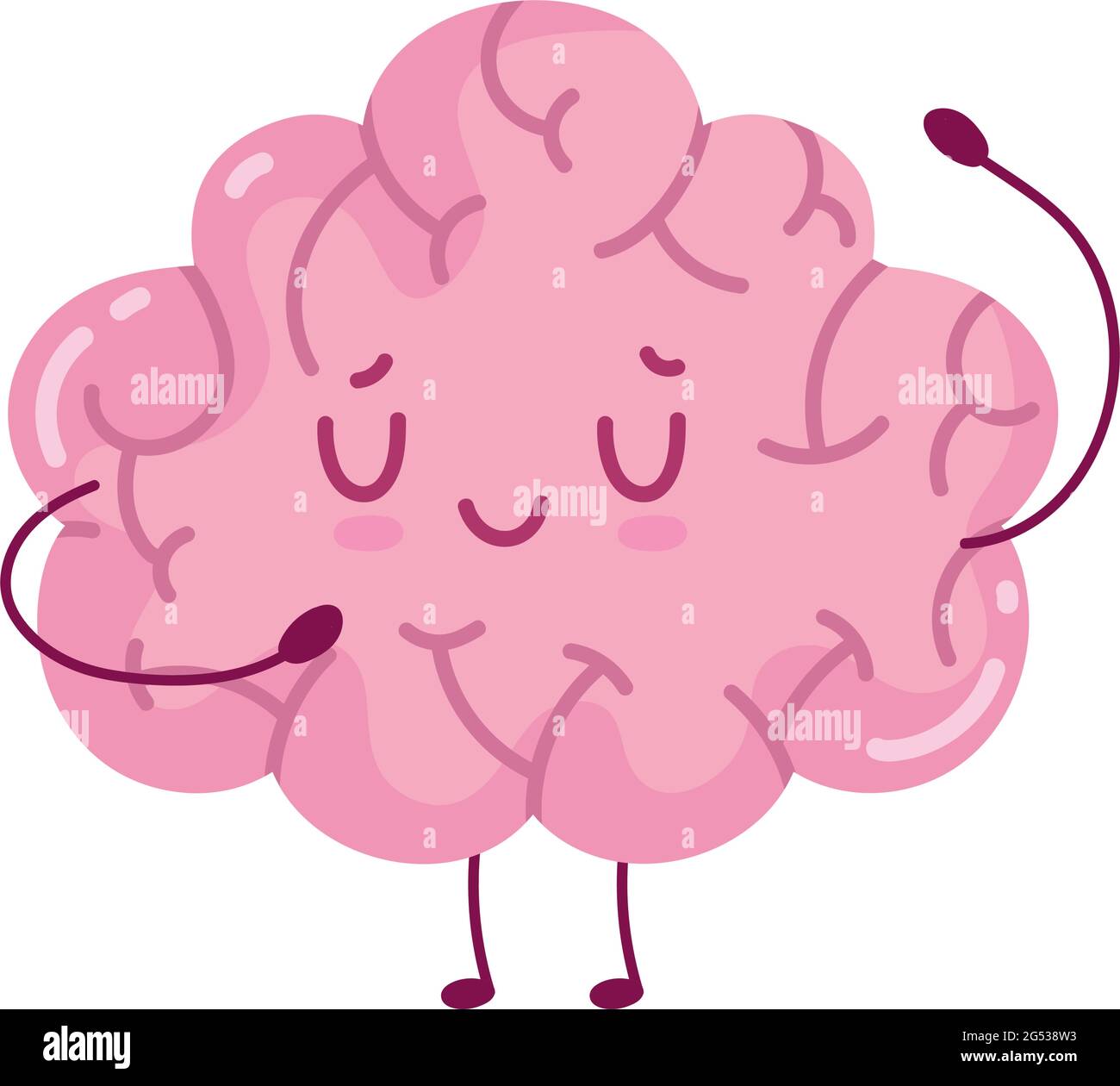 brain cute cartoon Stock Vector Image & Art - Alamy