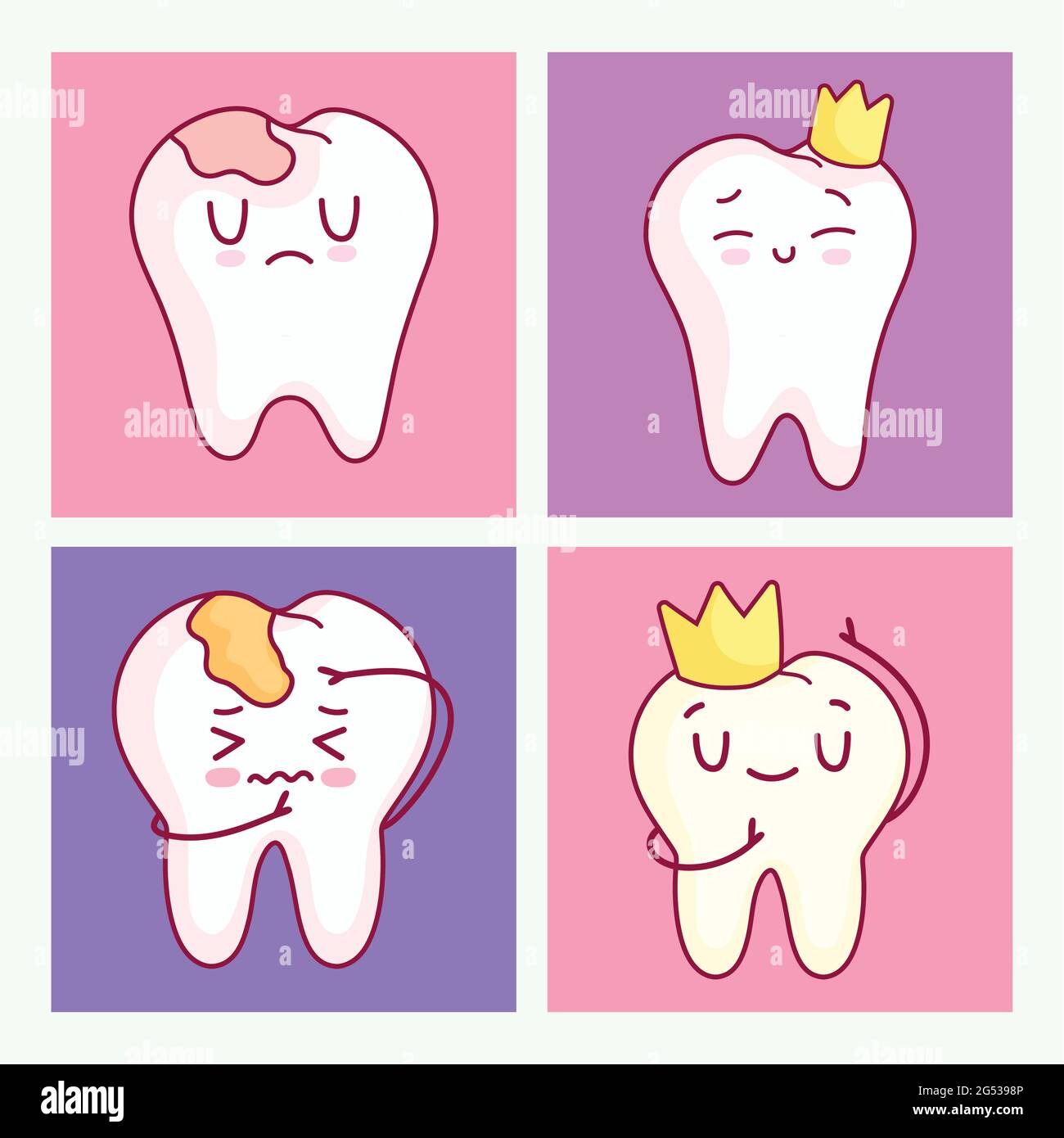 teeth cartoon collection Stock Vector Image & Art - Alamy