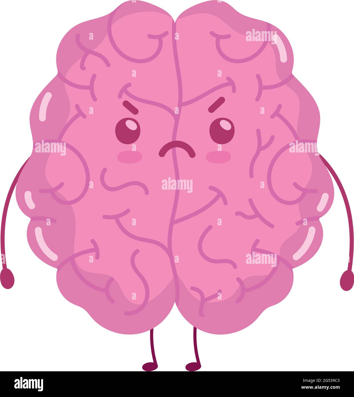 angry human brain Stock Vector Image & Art - Alamy