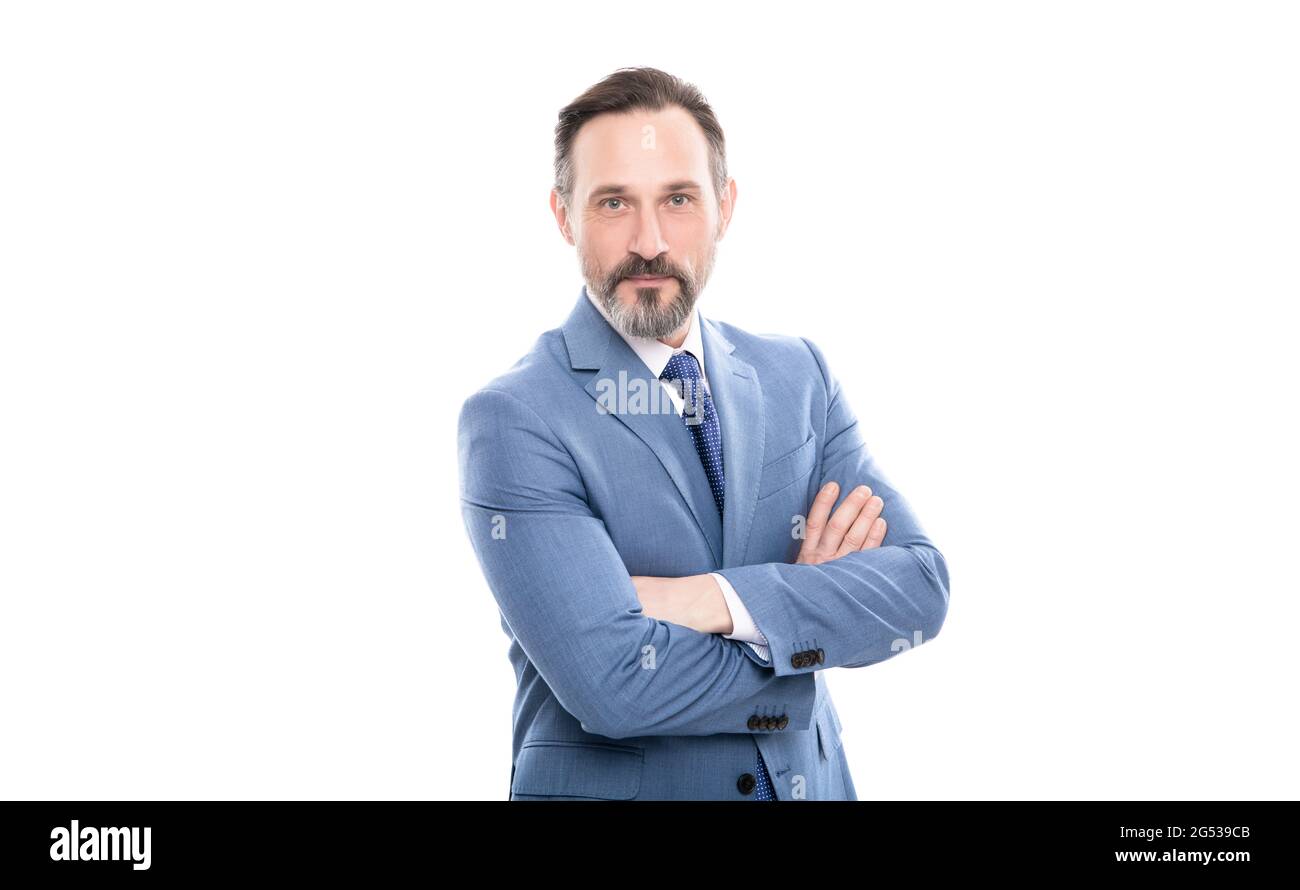 entrepreneur isolated on white. formal fashion. professional bearded ...