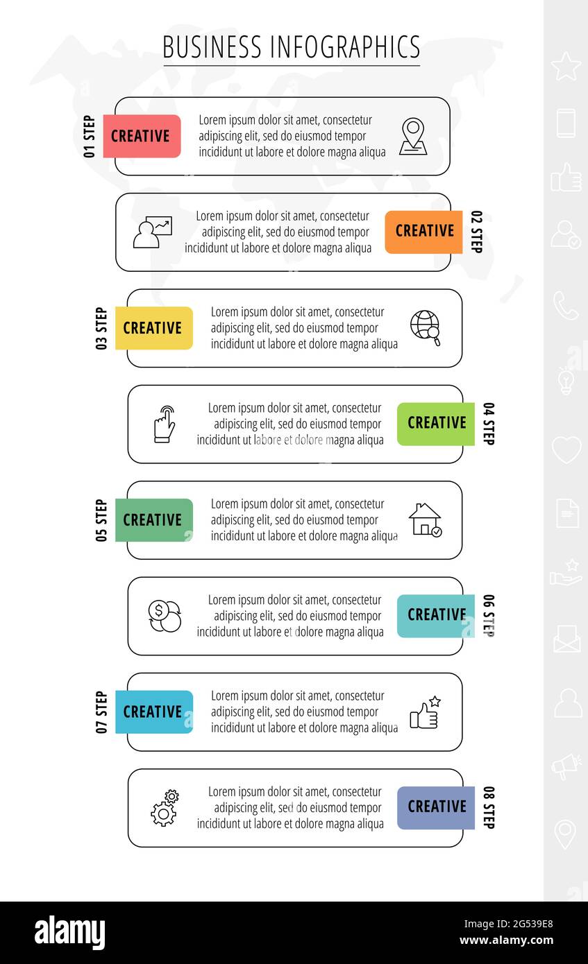 Elements Of A Horizontal Row Premium Vector | Five Colorful Round