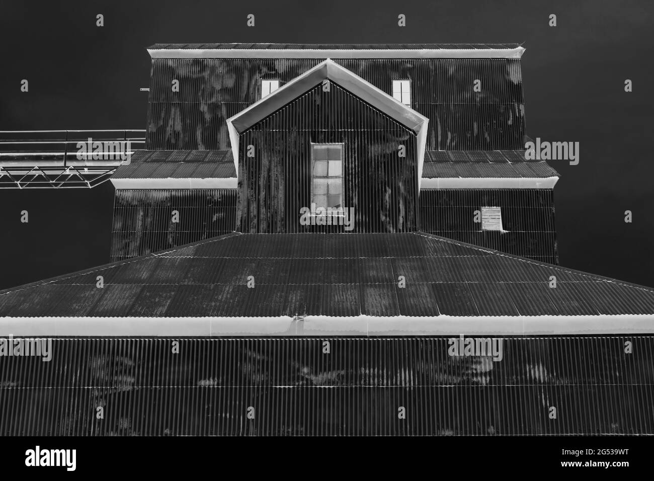 Small town farm in Black and White Stock Photos & Images - Alamy