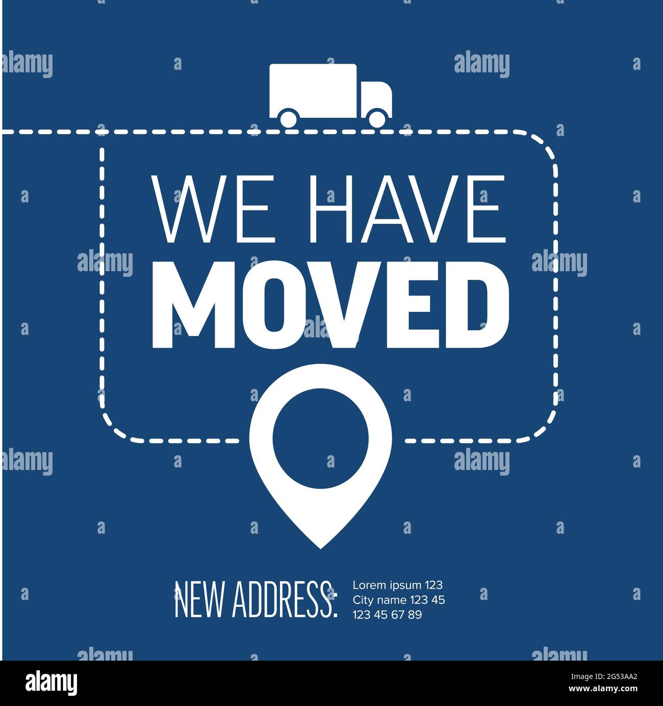 We are moving from one address to another address - minimalistic flyer ... We are moving from one address to another address - minimalistic flyer ...