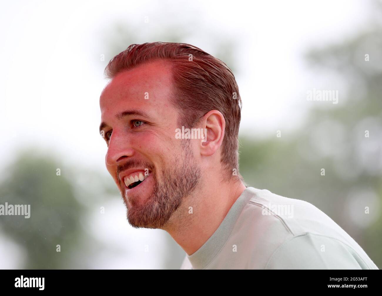England's Harry Kane during a press conference at St George's Park ...