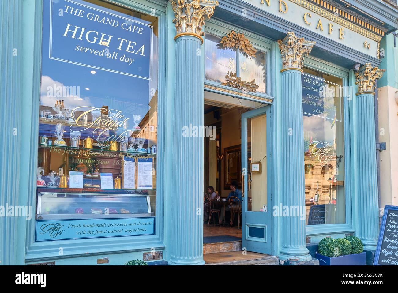 The Grand Café at Oxford, the first café house in England, dating from ...