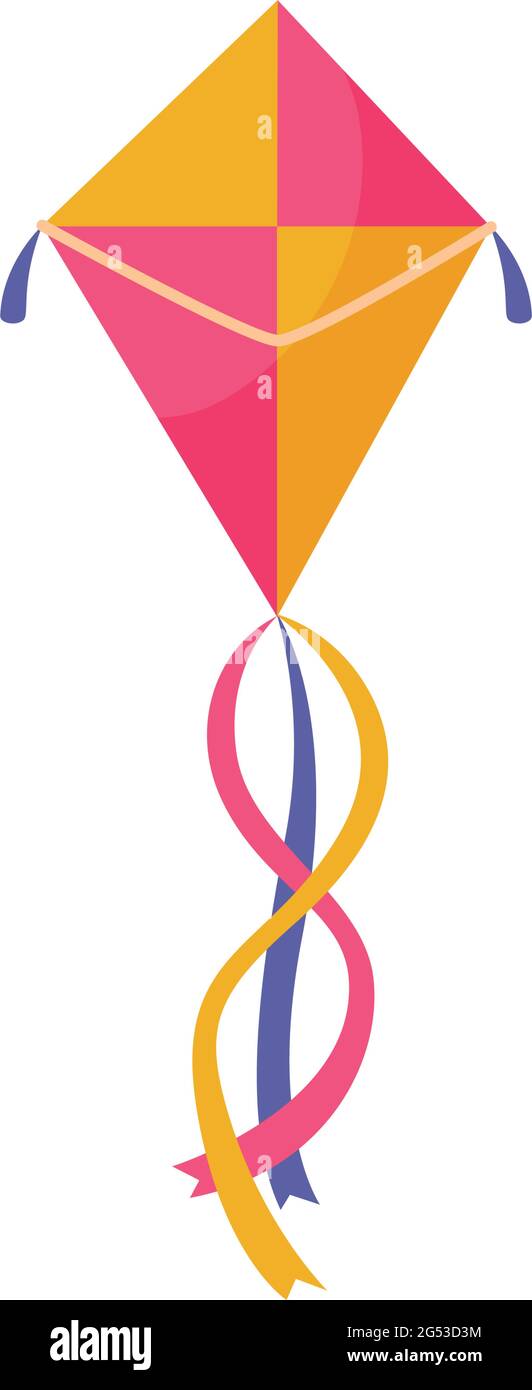 square kite on white background Stock Vector Image & Art - Alamy