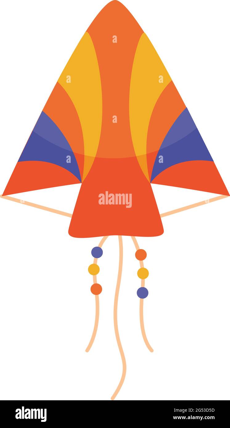 orange kite on white background Stock Vector Image & Art - Alamy