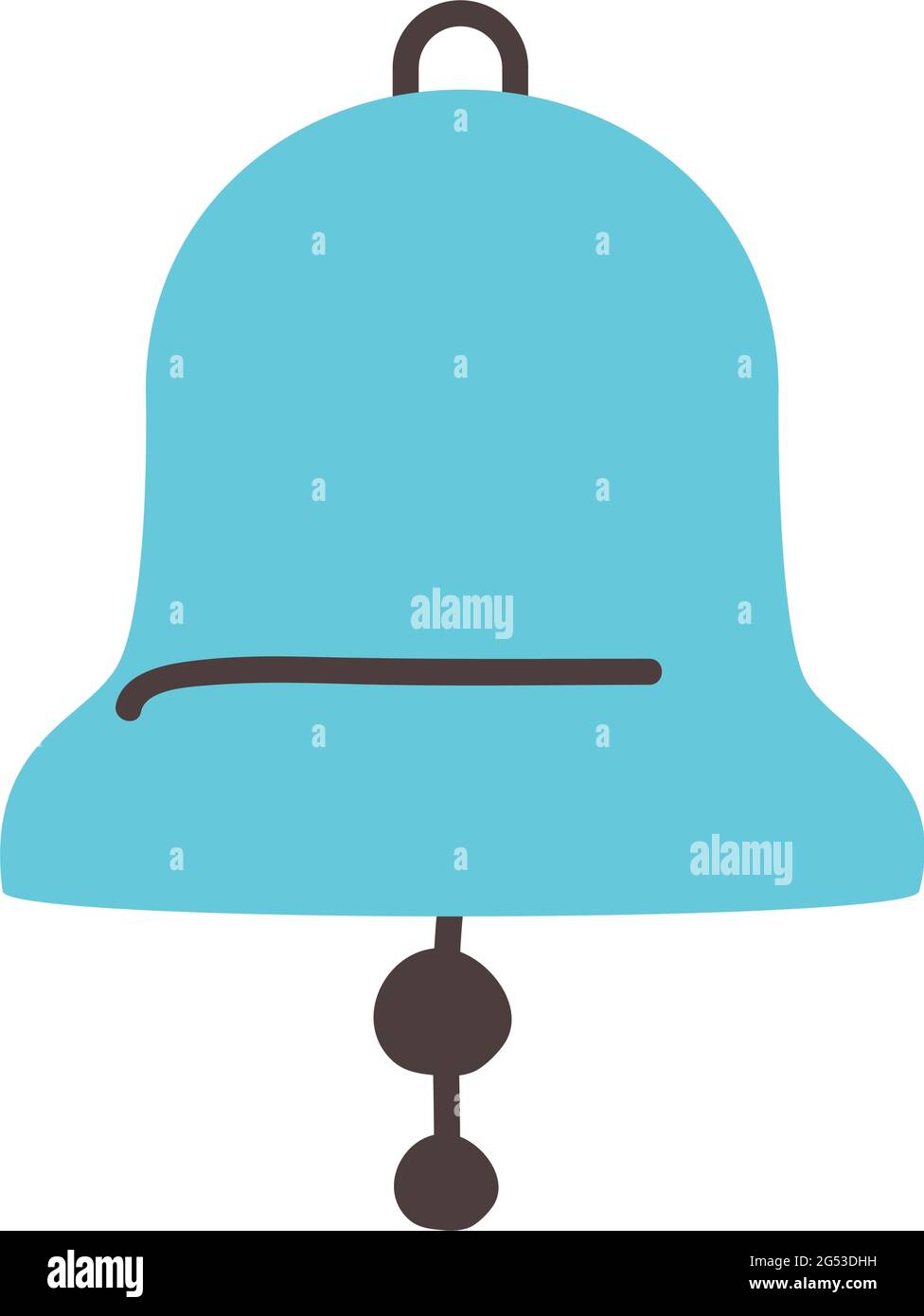 Blue bell on white background Stock Vector Image & Art - Alamy