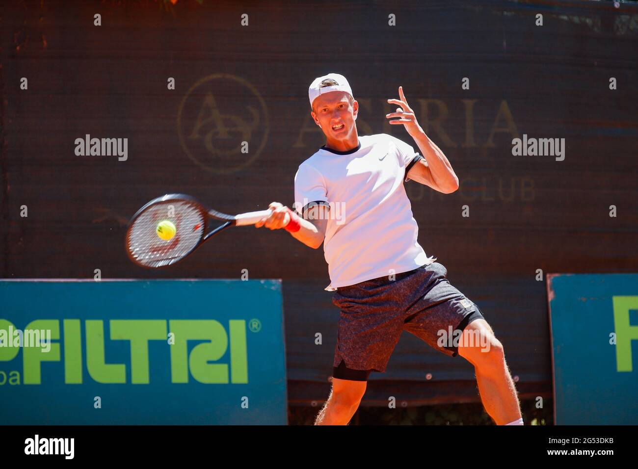 Milan, Italy. 25th June, 2021. Vit Kopriva during ATP Challenger Milano ...